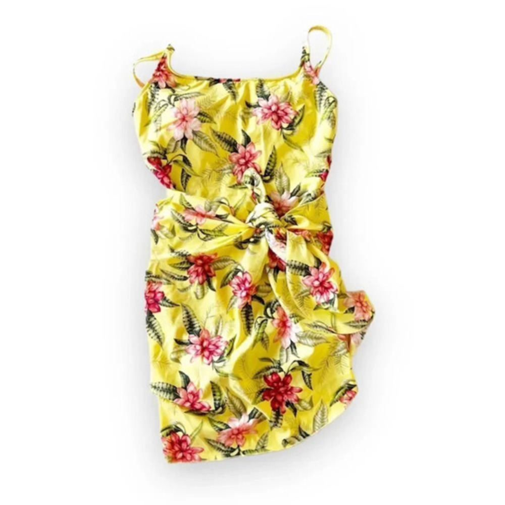 Leilani Hawaii Yellow One Piece Swimsuit With Matchin… - Gem